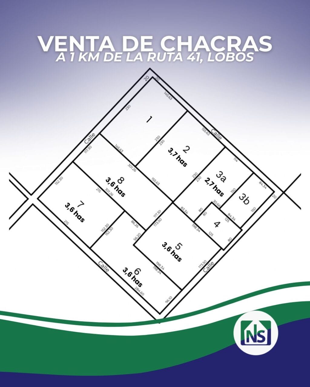 Venta de Chacra de 3.5 Hectáreas en Lobos - A Solo 1.000 m de la Ruta ...